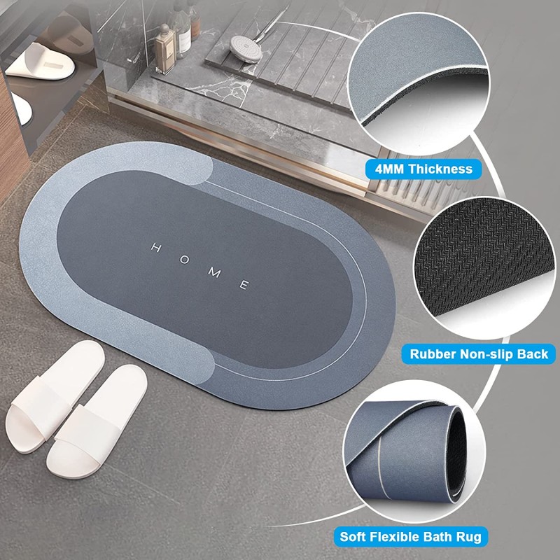 Bath Mat Water Absorbent Non-Slip - Non Slip Bath Mat - NY-Store