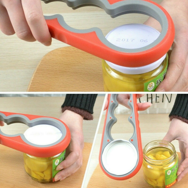 4 In 1 Bottle Lid Opener - Jar Opener Bottle Cap Opener - NY-Store