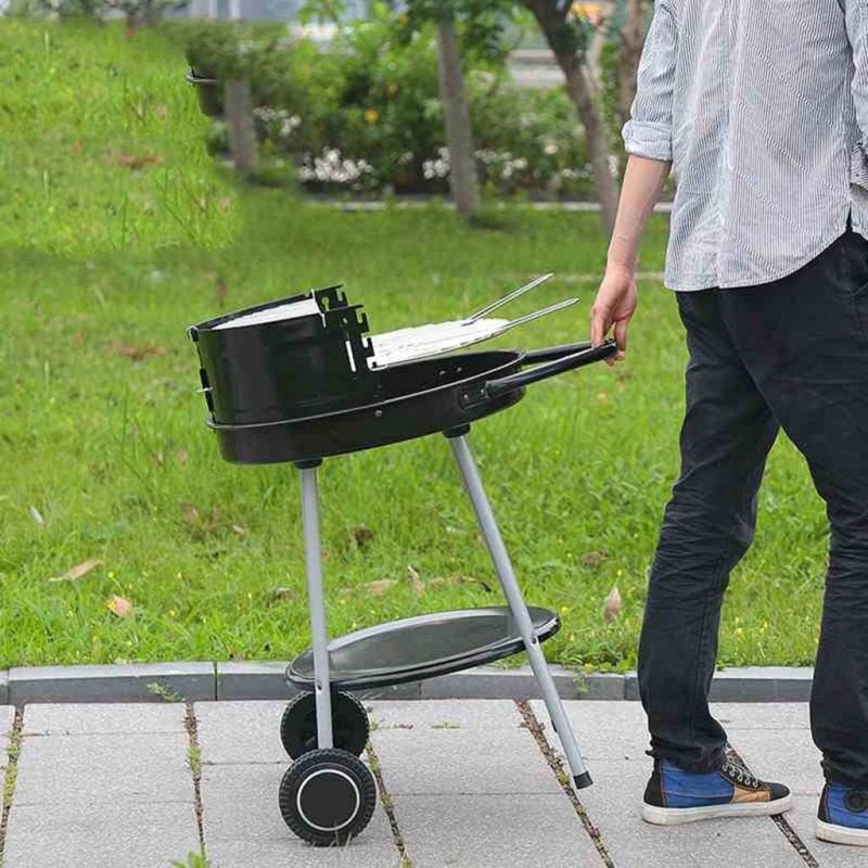 Open Grill Outdoor Portable Grill Round BBQ Plate - BBQ Grill - NY-Store