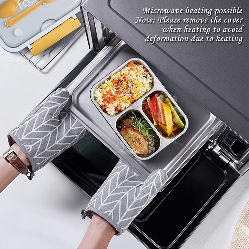 3 Compartment Stainless Steel Insulated Lunch Box - Perfect Tiffin Box ...