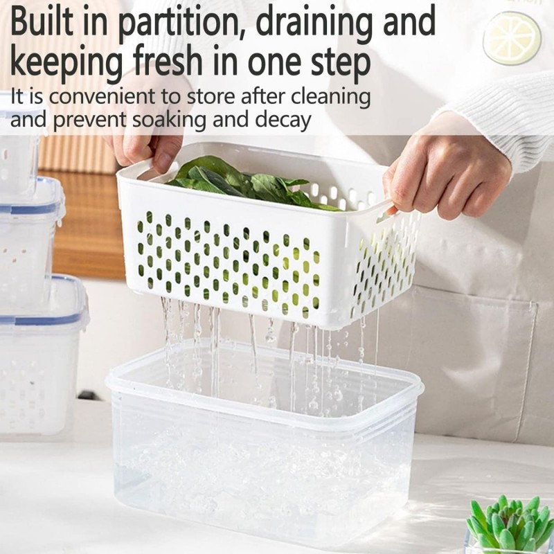 Fruit and Vegetable Storage Container Organizer for Refrigerator - NY-Store