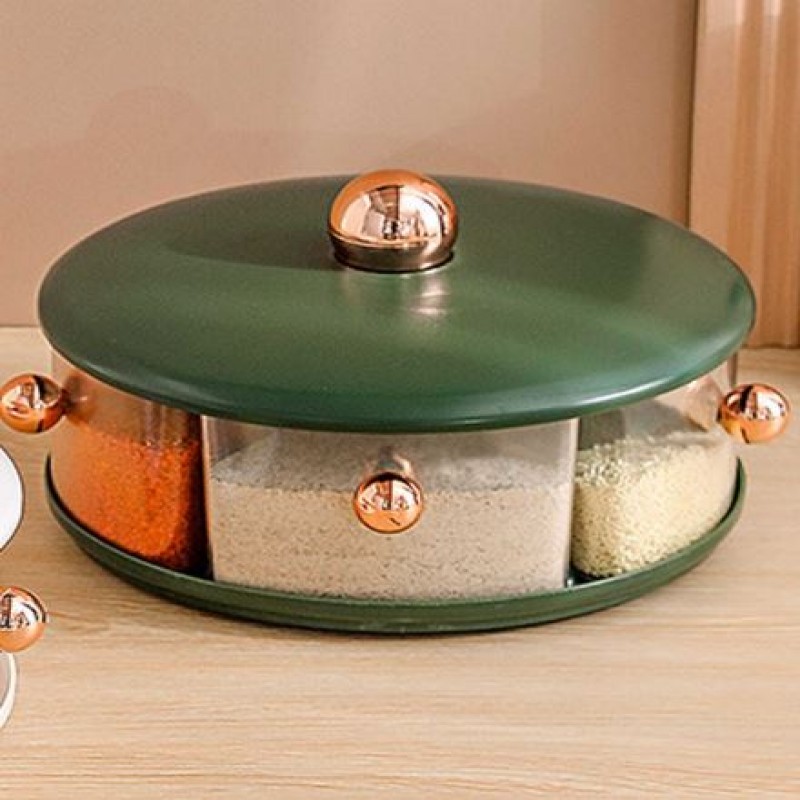 Kitchen Multifunctional Spice Dispenser - 360° Rotating Large Capacity ...