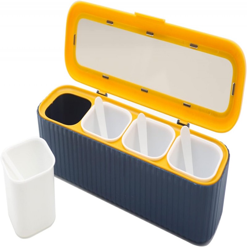 4-Compartment Seasoning Jar Storage Container - Seasoning Box - NY-Store