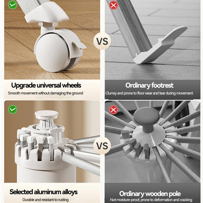 Aluminum Tripod Clothes Drying Rack for Laundry - Clothes Drying Rack ...