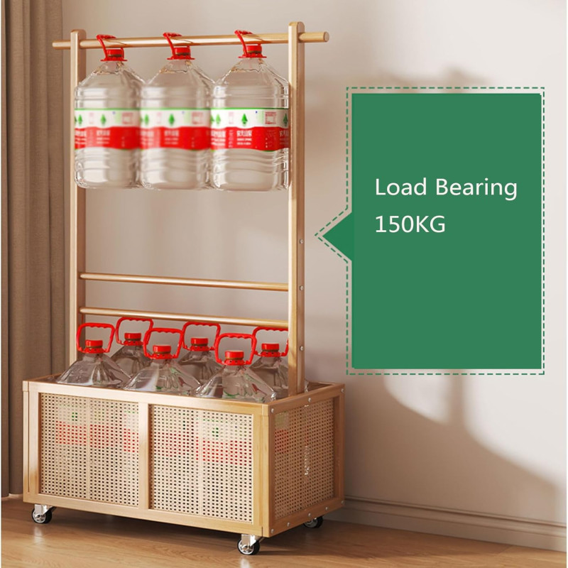 Multifunctional Bamboo Clothes Hanger - Freestanding Bamboo Clothes ...