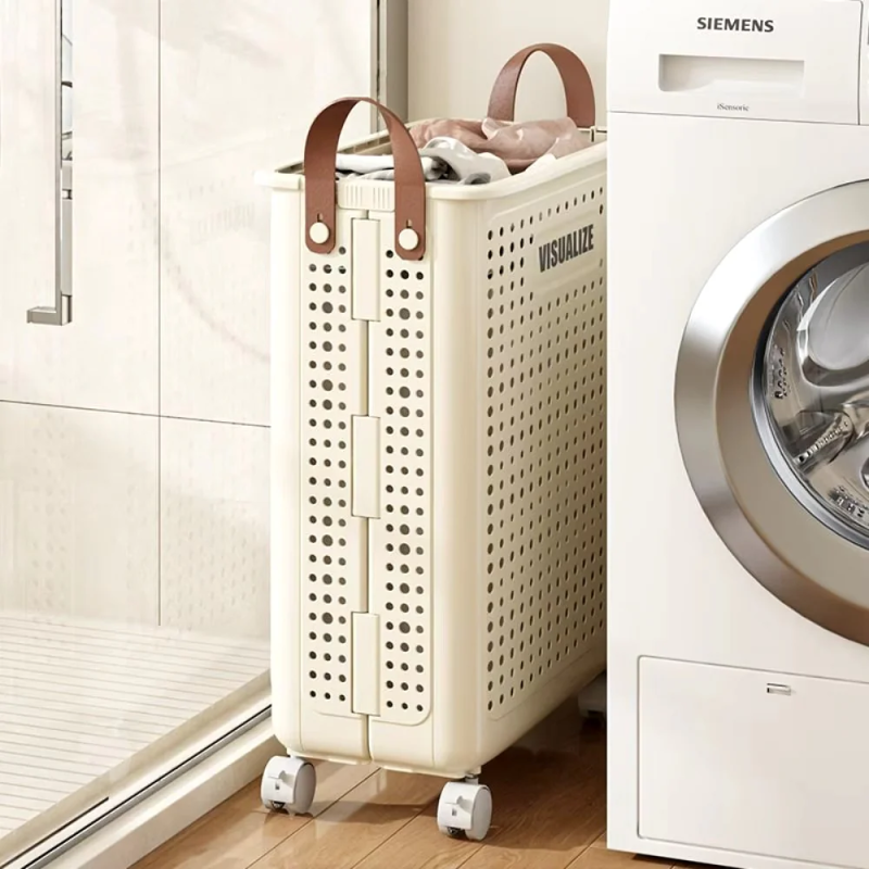 Large Capacity Movable Folding Laundry Basket - Laundry Basket - NY-Store