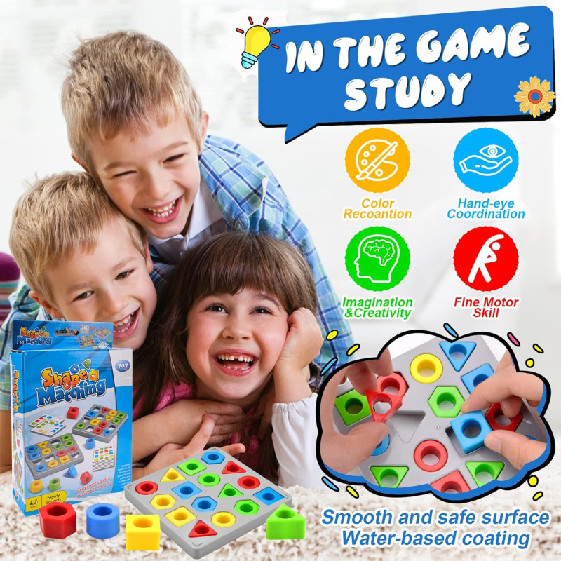 Shape Adjustment Game, Shape Matching Game - Color Sensory Learning ...