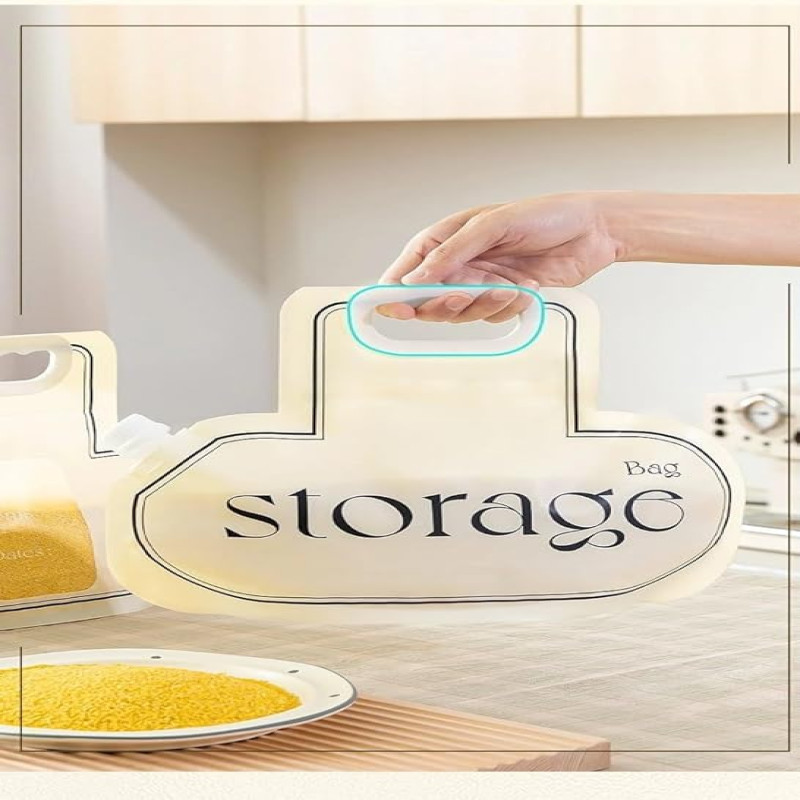 Reusable Rice and Barley Storage Bags with Secure Seal - Airtight ...