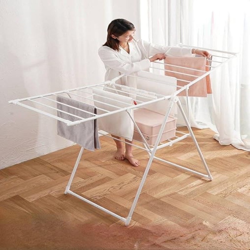 Foldable Stainless Steel Cloth Stand - Laundry Stand With Height ...