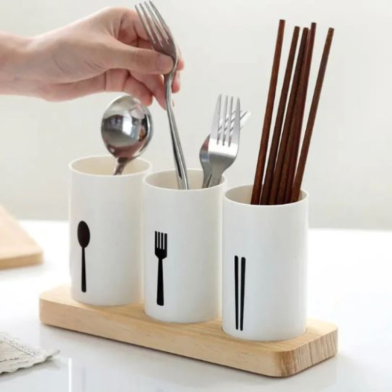 Kitchen Utensil Caddy - Countertop Kitchen Utensil Organizer Flatware ...