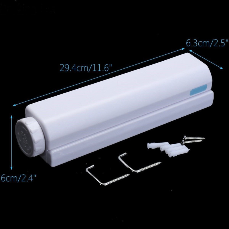 4-Line Retractable Clothesline - Wall Mounted Laundry Washing Line ...