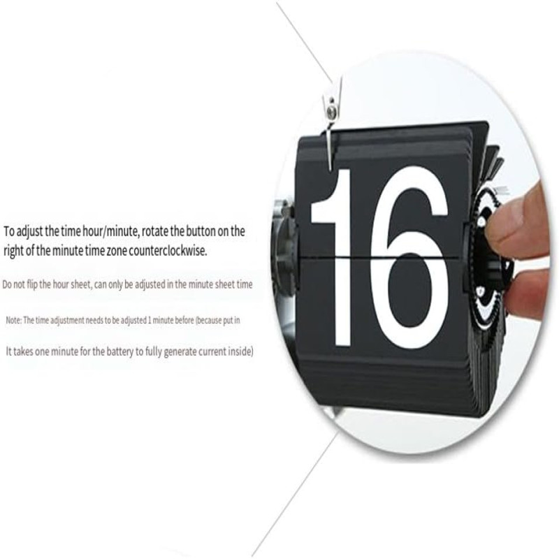Vintage Flip Page Clock, Automatic Paging Clock - Digital Flip Clock ...