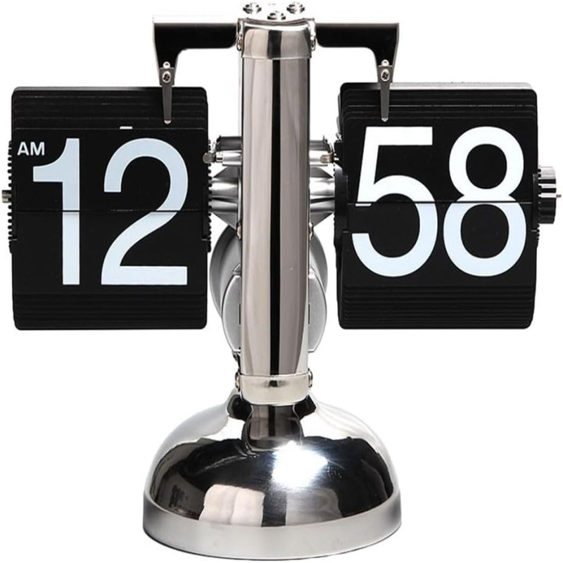 Vintage Flip Page Clock, Automatic Paging Clock - Digital Flip Clock ...