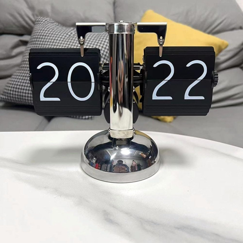 Vintage Flip Page Clock, Automatic Paging Clock - Digital Flip Clock ...