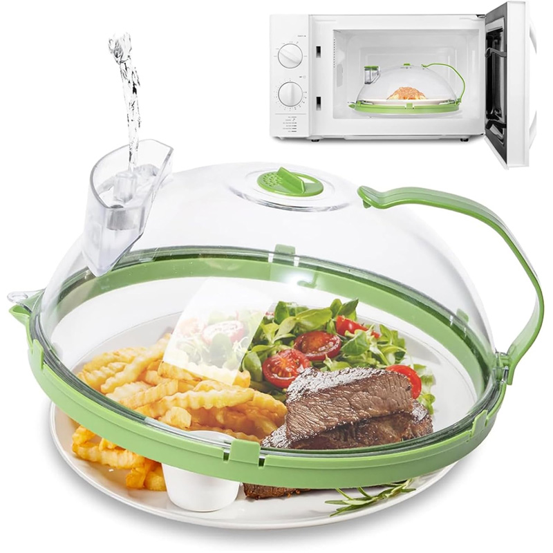 Microwave Splatter Cover With Water Steamer - Food Cover for Oven - NY ...