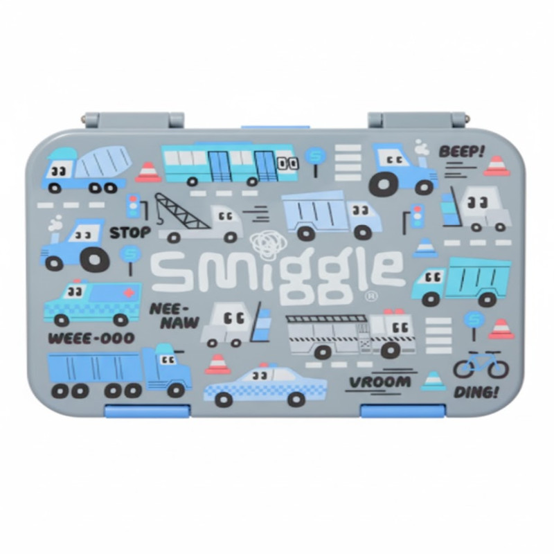 Smiggle - Ready Set Go Medium Lunch Box - 4 Compartment Bento Lunch Box ...