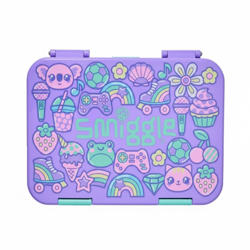 Smiggle - Curious 4 Compartment Bento Lunch Box for Kids - Lunch Boxes ...