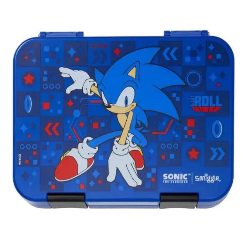 Smiggle Sonic The Hedgehog Bento Lunch Box for Kids - Lunch Boxes
