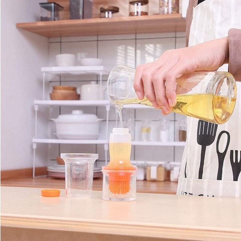 Oil Spreader Bottle - Oil Bottle with Silicone Brush - NY Store