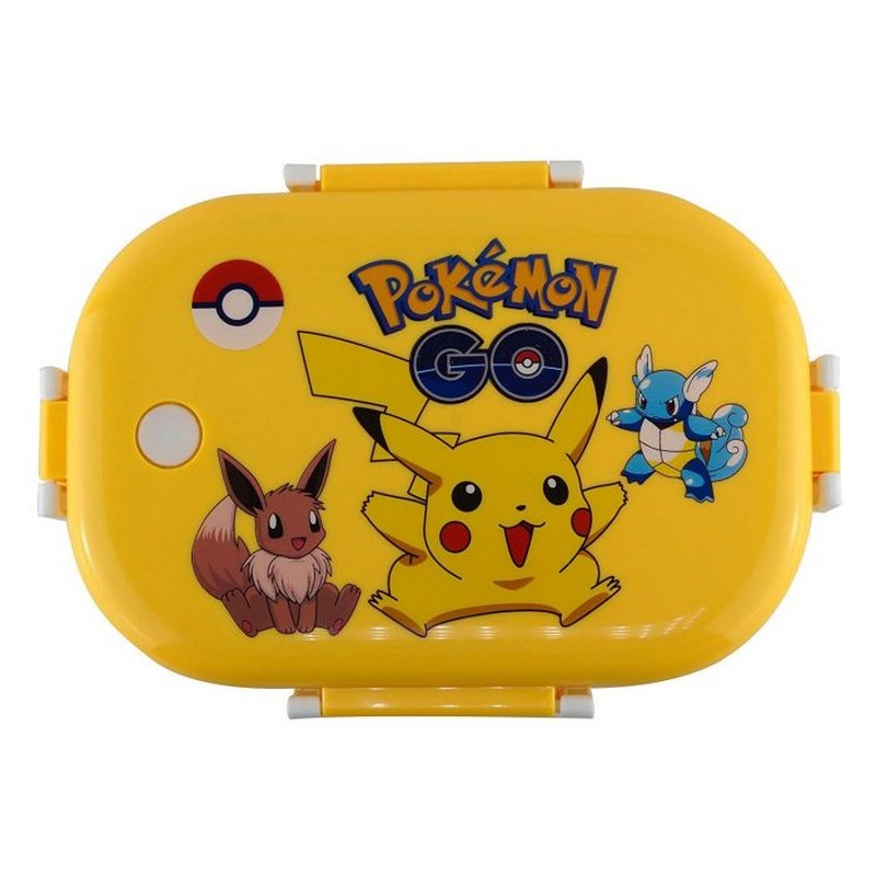 School Lunch Box Pokemon Cartoon Printed - Stainless Steel - NY Store