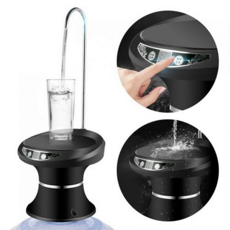 Water Bottle Dispensing Pump - Rechargeable Pump with Tray - NY Store