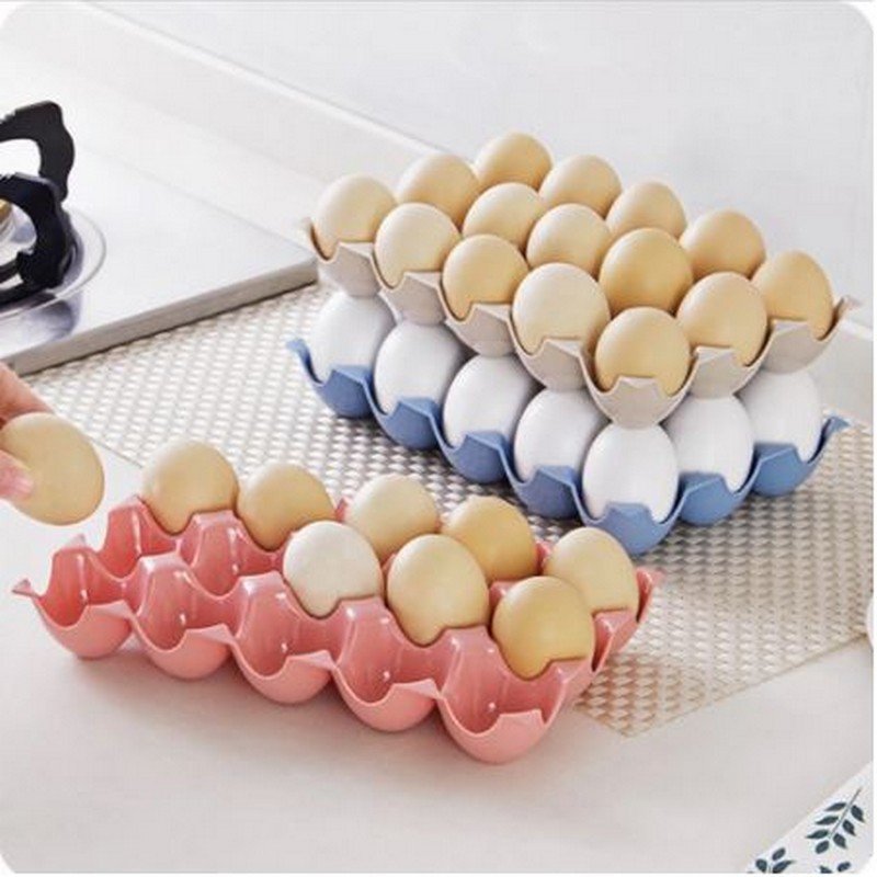 15 Eggs Tray Holder - Egg Container Organizer - NY Store