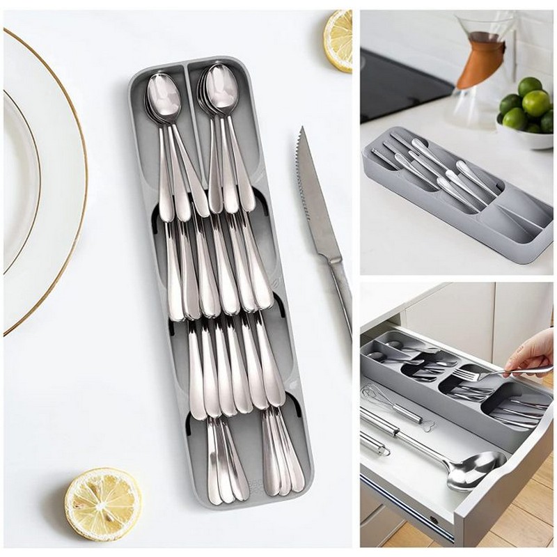 Drawer Spoon Holder - Organizer Tray for Cutlery - NY Store