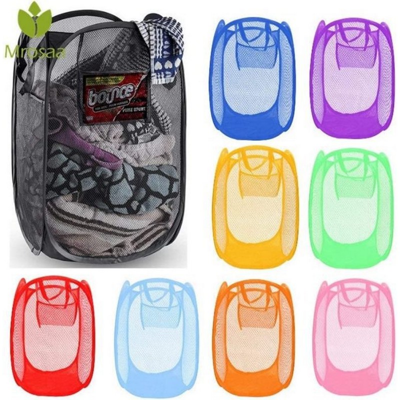 Foldable Mesh Laundry Basket - Laundry Storage Bag - NY Store