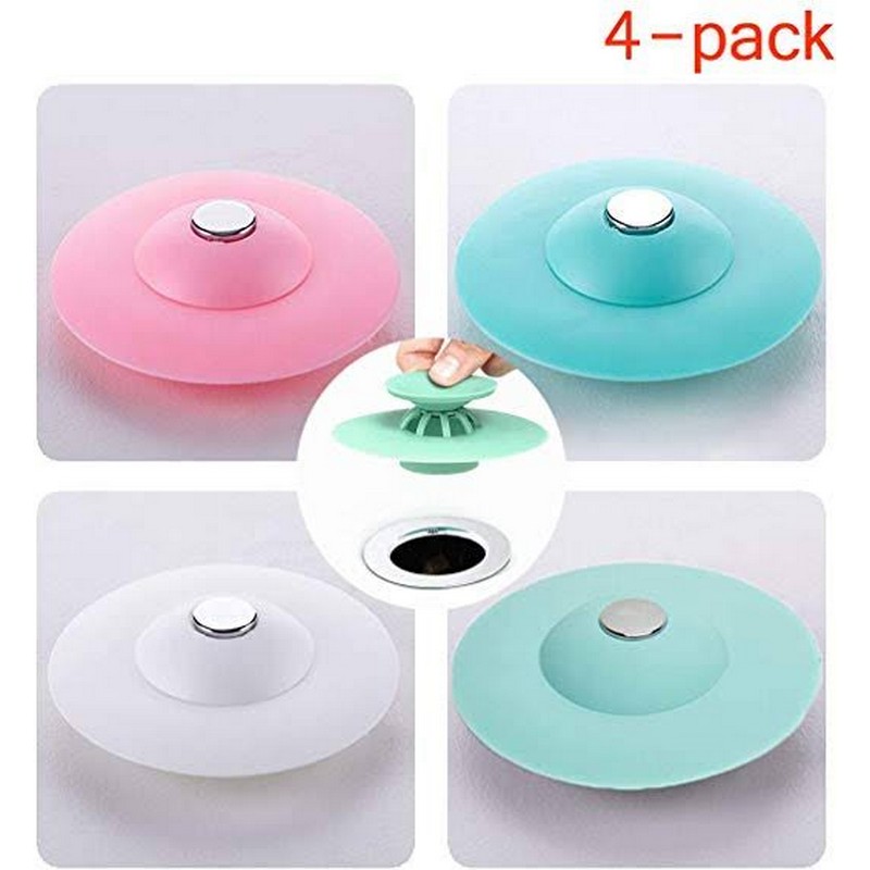 Silicone Push Sink Stopper - Bathroom Kitchen Sink Stopper - NY Store