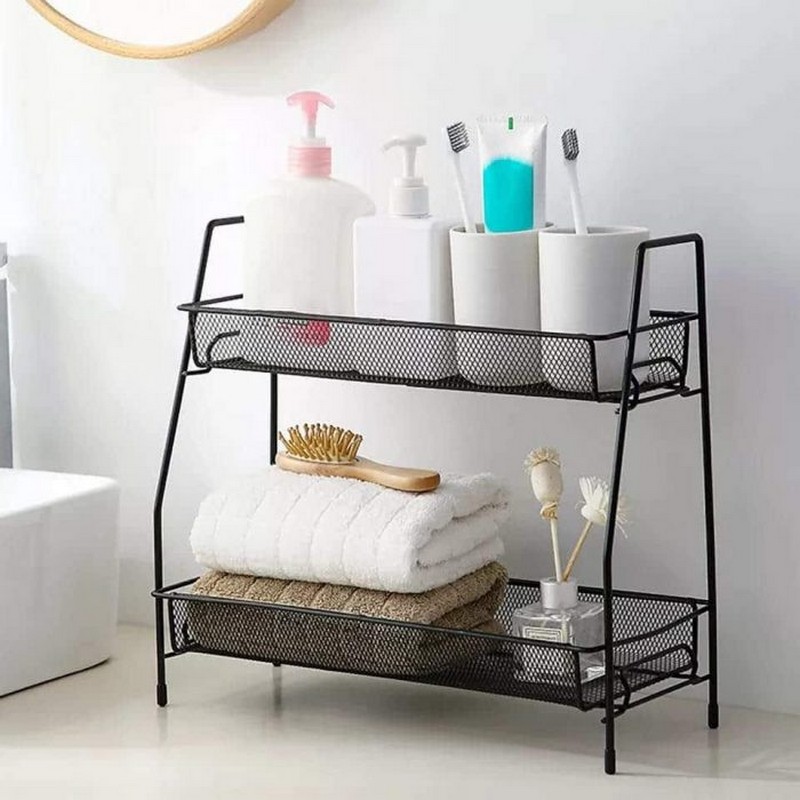 2 Layer Metal Stand - Small Storage Rack for Kitchen - NY Store