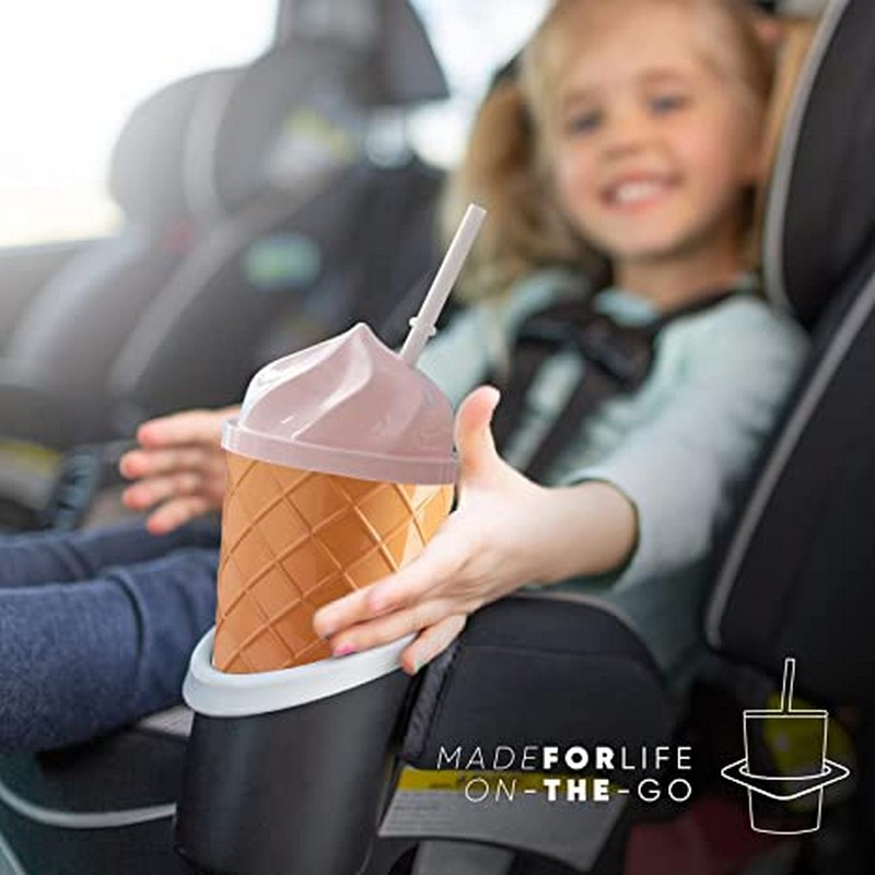 Ice Cream Cone Tumbler - Kids Sipper With Lids And Straws - NY Store